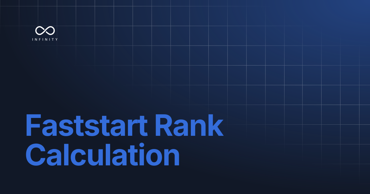 Faststart Rank Calculation | Compensation Plan